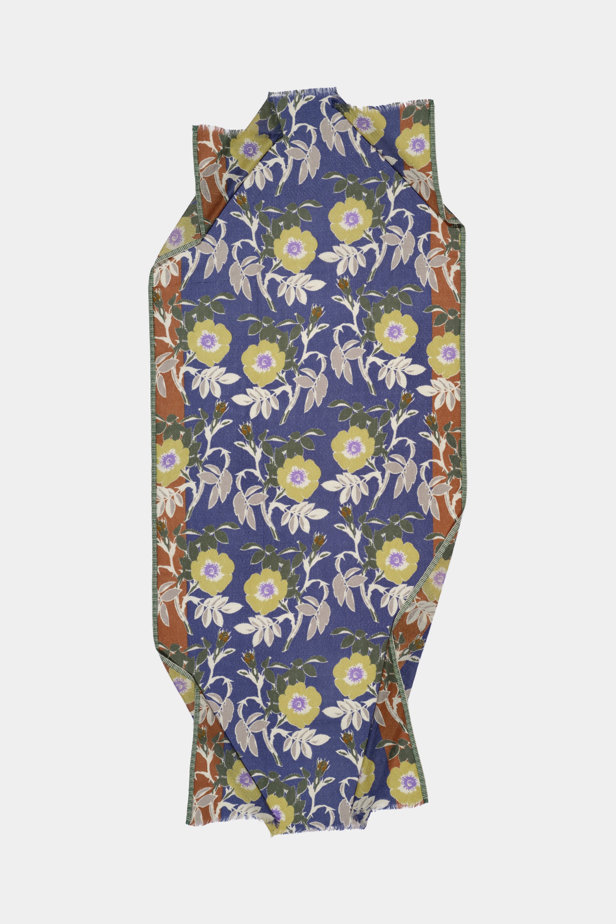 ECHARPE MAXI FLEURS LAVANDE – Victoire Paris